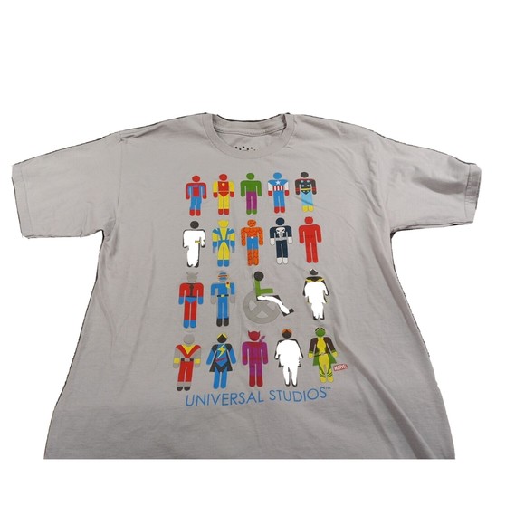 Shirts | Vintage Universal Studios Marvel Characters Tshirt Gray Size ...